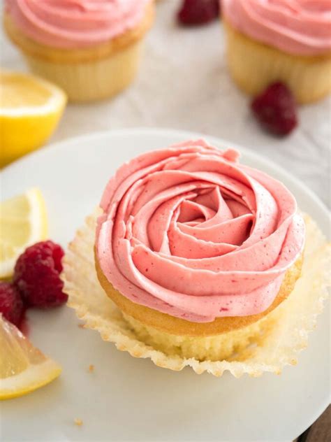 Raspberry Lemon Cupcakes With Raspberry Buttercream