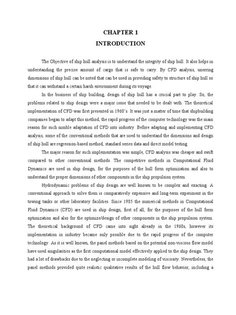 Cfd Analysis Of Ship Hull Pdf Computer Aided Design Computational