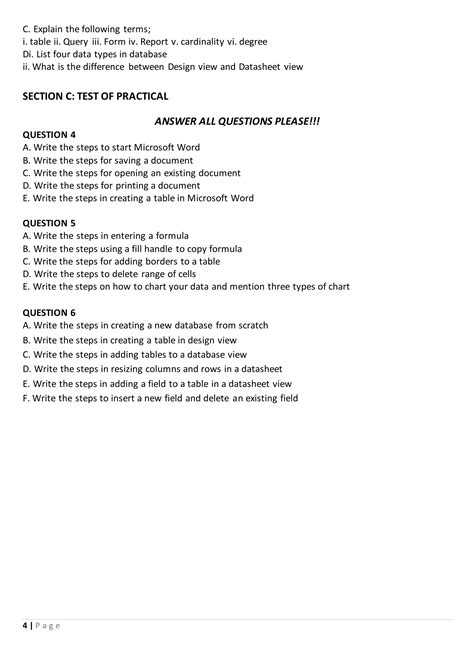 Ss1 Data Processing Examination With Test Of Practical Third Term Docx