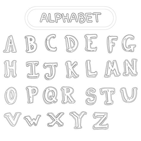 Alphabet Letters To Color Free Printable Alphabet Coloring Pages For