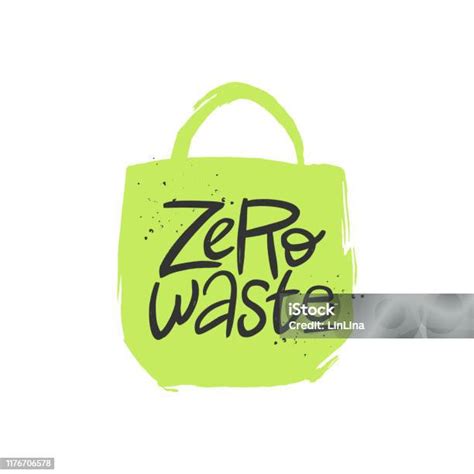 제로 폐기물 벡터 필기 따옴표 브러시 레터링 비문 제로 폐기물 개념 0에 대한 스톡 벡터 아트 및 기타 이미지 0 0명