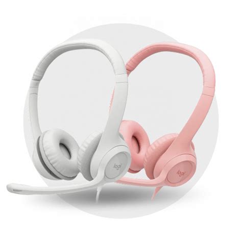 Headset Est Reo Usb Logitech H Preto