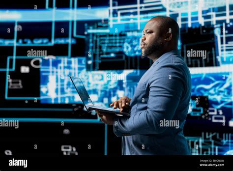 African American It Engineer Works In Ai Ethics And Neural Networks