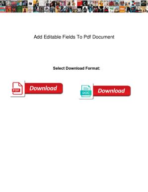 Fillable Online Add Editable Fields To Pdf Document Add Editable Fields To Pdf Document Targets
