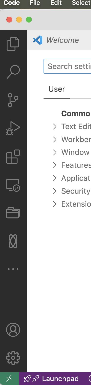 求助 各位佬怎么在cursor里设置和vscode一样的左侧黑框 里面有文件 搜索等图标 如图 开发调优 Linux Do