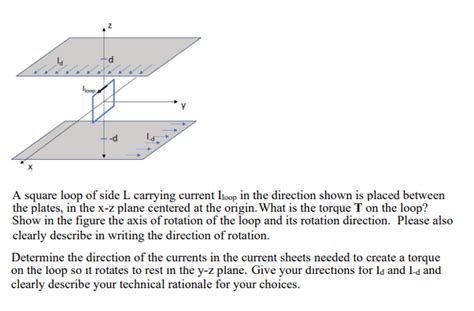 Solved Loop D A Square Loop Of Side L Carrying Current Chegg Com