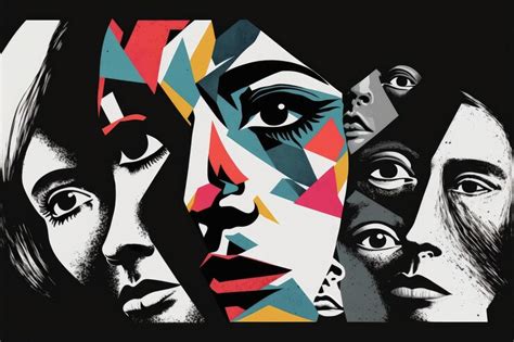 Premium Photo Abstract Human Many Faces Expression Dark Emotion And