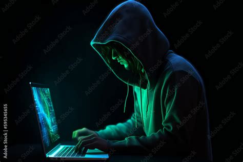 Faceless Hacker In The Matrix Advanced Cybersecurity For Detecting And Preventing Phishing