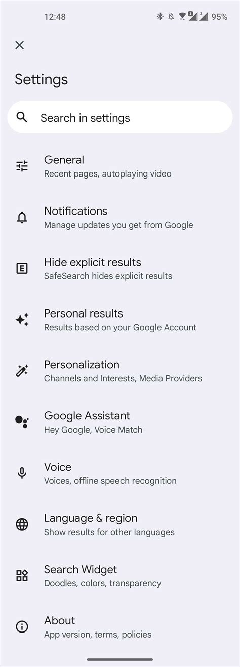 Googles New Settings Page Looks A Lot More Like Android