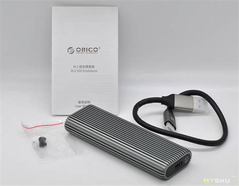 Алюминиевый кейс для M2 SATA SSD Orico AM2C3