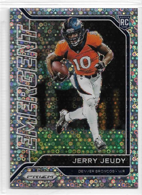 2020 panini prizm jerry jeudy emergent scope parallel rc card 8 ebay