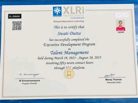 Swati Dutta On Linkedin Im Happy To Share That Ive Obtained A New Certification Executive