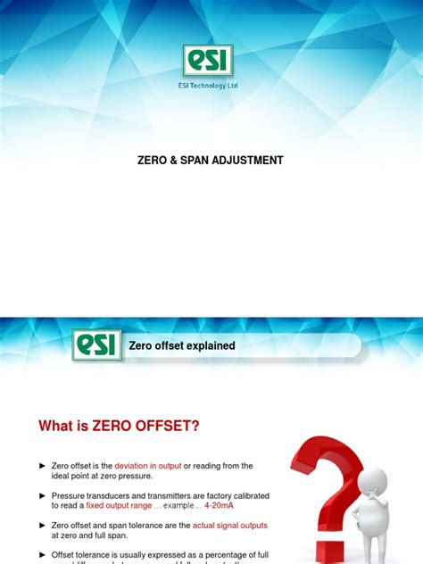 Zero Span Adjustment Download Free Pdf Calibration Sensor