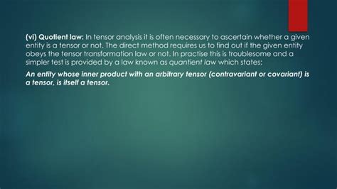 Ppt Mathematical Physics Tensor Unit 7pdf