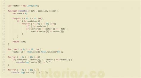 Funciones Javascript Elementos Vector Suma De Elementos