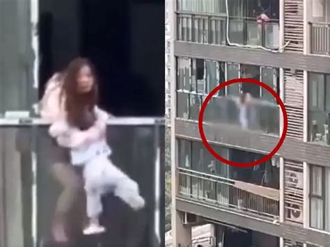 VIDEO Madre arroja a su hijo desde un piso en China sufrió un estado maníaco