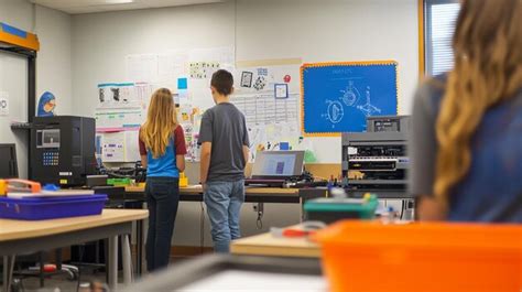 Dynamic Classroom Environment Focused On Stem Education Premium Ai