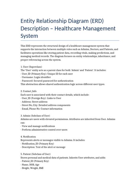 Proper Full Erd Description Pdf Inheritance Object Oriented