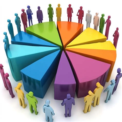 Visual Representation Of Market Segmentation And Target Demographics Premium Ai Generated Image