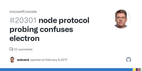 Node Protocol Probing Confuses Electron · Issue 20301 · Microsoftvscode · Github