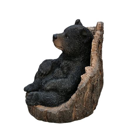 Hi Line T Ltd Lone Cub Haven Intriguing Black Polyresin Bear In