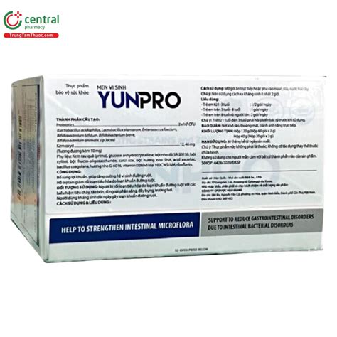 Thuốc Yunpro Vị Nho Bổ Sung Lợi Khuẩn Giữ Cân Bằng Hệ Vi Khuẩn đường Ruột