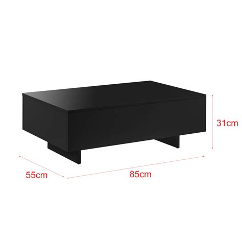 Table Basse De Salon élégante Stylée 85 X 55 X 31 Cm Panneau De