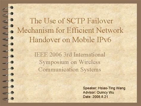The Use Of SCTP Failover Mechanism For Efficient