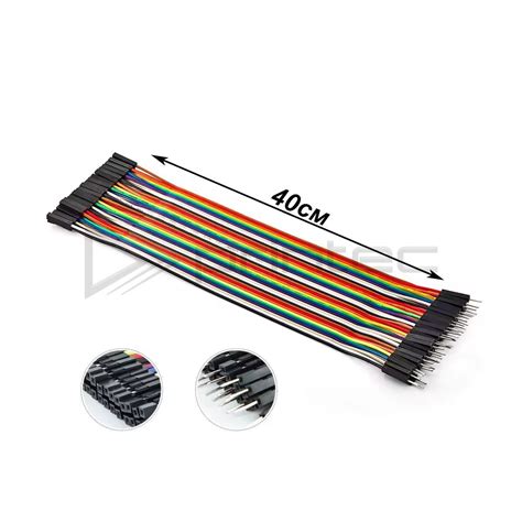 Макетні дроти Dupont 40p 40см F M мама тато кольорові дюпон кабель 40шт