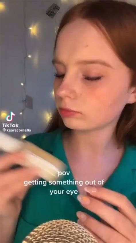 Keara Cornella Asmr Getting Something Out Of Your Eye Asmr Diy Hair Accessories Tutorial
