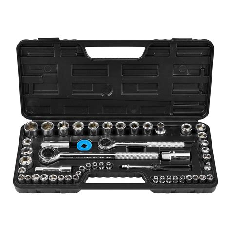 SAE And Metric Socket Set 51 Piece