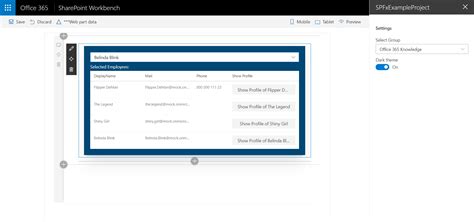 github vansyork spfxexampleproject example project for spfx includes the following examples