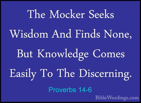 Proverbs 14 Holy Bible English