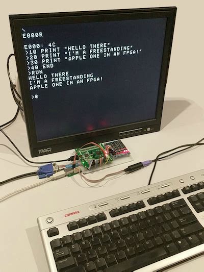 Verilog Based Apple 1 Project Call A P P L E
