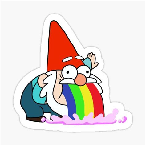 Rainbow Puke Gravity Falls Gravity Falls Rainbow Old Man Enamel Pins