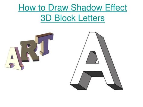Ppt How To Draw Shadow Effect 3d Block Letters Powerpoint Presentation Id 1792254