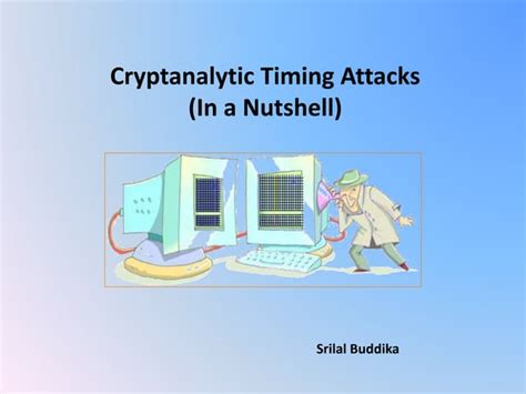 Cryptanalytic Timing Attacks 1 Ppt