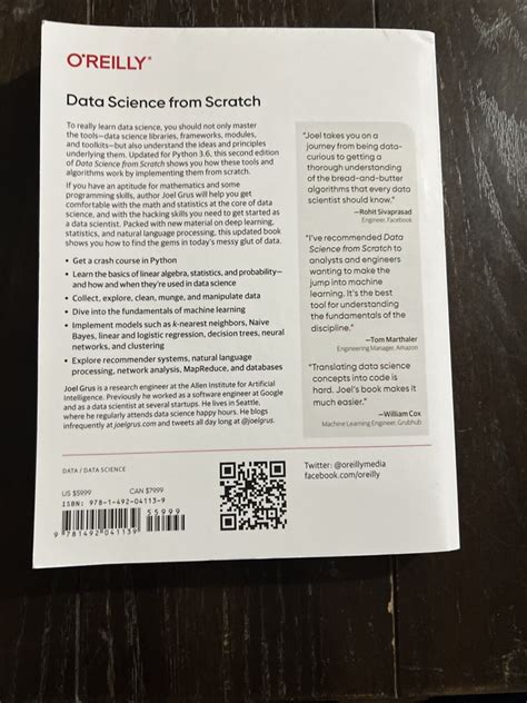 Data Science From Scratch First Principles With Python By Joel Grus