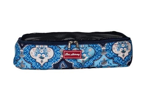 Trellis Navy Medium Net Travel Pouch Lou Harvey Trellis Navy Medium Net Travel Pouch Lou Harvey