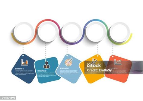 Infographic 벡터 및 마케팅 아이콘 디자인 웹 디자인 연례 보고서 다이어그램 워크플로 레이아웃에 사용할 수 있습니다 5