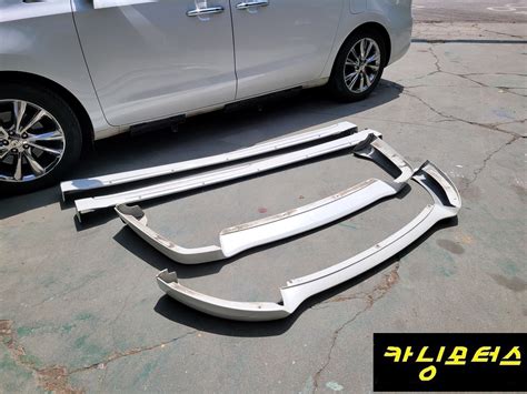 카닝 더뉴카니발올뉴카니발리무진 바디킷에어댐프론트사이드리어전체복원수리뒷휀다 판금도색