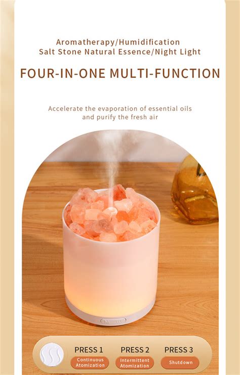 Himalayan Salt Lamp Diffusers Essential Oil Aromatherapy Mist Humidifier Household Outdoor Car