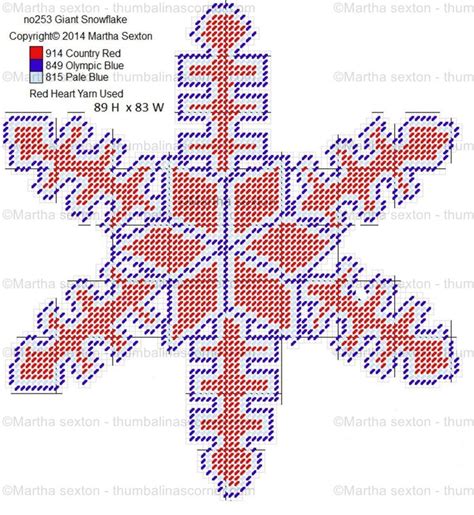 Free Printable Plastic Canvas Snowflake Patterns Pattern And Stencils