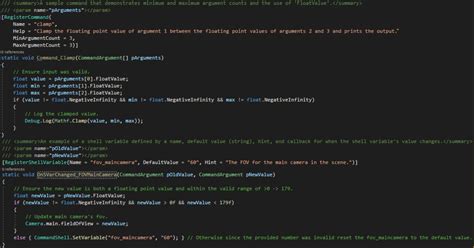 Console Commands And Ui Panels