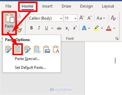 How To Insert Excel Table Into Word 8 Easy Ways Exceldemy