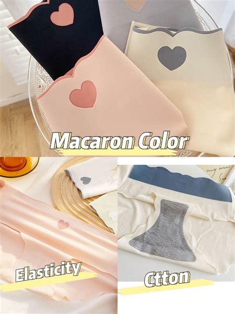 Finetoo Women Seamless Underwear Set Japanese Suji Bras Peach Heart Wireless Undies Push Up Bra