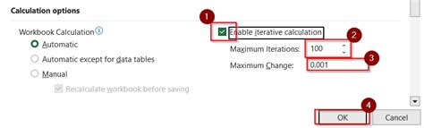 How To Enable Iterative Calculation In Excel For All Versions Excel Insider