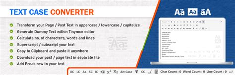 Text Case Converter Wordpress Plugin