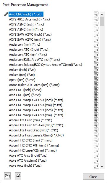 Post Processor Management
