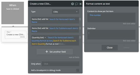 Export Nested Table To Csv Database Bubble Forum